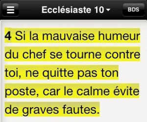 Reste calme ! | 1001 versets