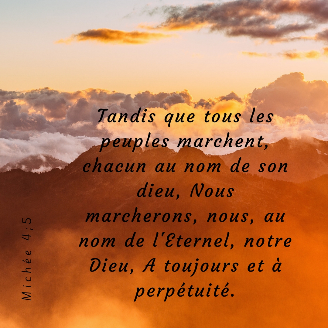 Marcher avec Dieu | 1001 versets