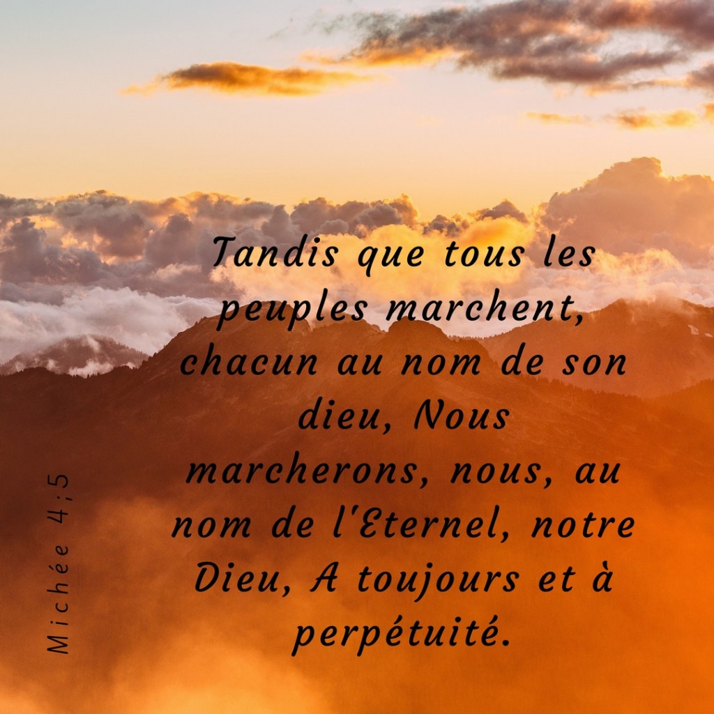 Marcher avec Dieu | 1001 versets