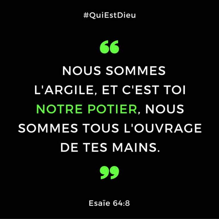 Dieu, Le potier | 1001 versets