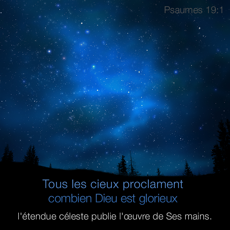 La gloire de Dieu manifestée | 1001 versets